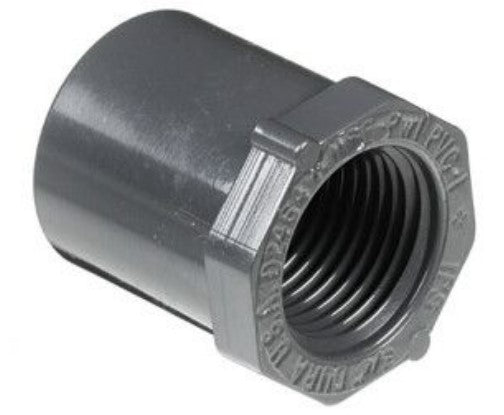 1-1/2" x 3/4" PVC Sch. 80 Flush Style Reducer Bushing (Spigot x FPT ...